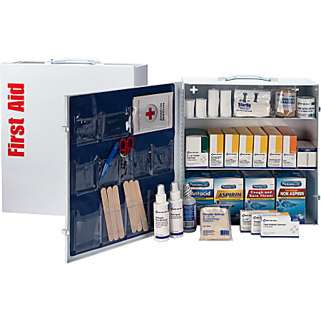 Industrial First Aid Station For 100 People 1041 Pieces Metal Case ...