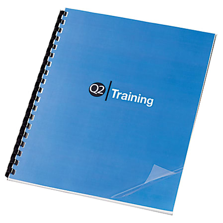 GBC ClearView Binding Covers 8 12 x 11 Clear Pack Of 100 - Office Depot