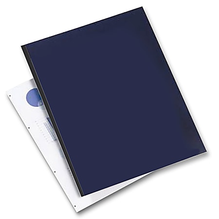 GBC Square Corner Binding Covers 8 12 x 11 Navy Box Of 200 - ODP ...