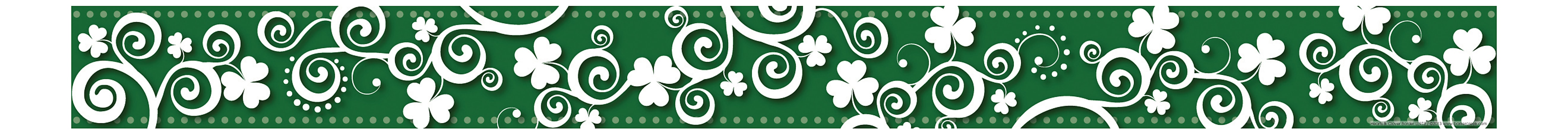 Barker Creek Double Sided Border Strips 3 x 35 Hearts And Clover Set Of ...