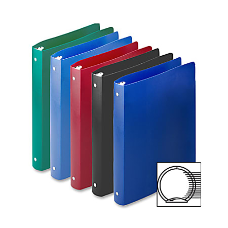 Wilson Jones Accohide Poly Binder 23 Pt. Cover 12 Rings Executive Red ...