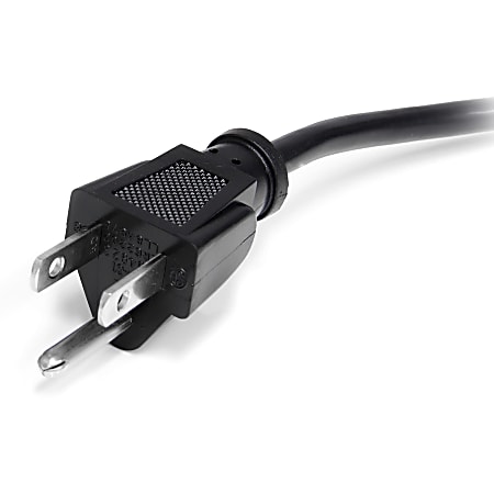 StarTech.com 12ft 3.6m Computer Power Cord NEMA 5 15P to C13 10A 125V ...