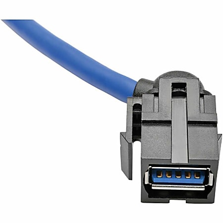 Tripp Lite 3ft USB 3.0 Superspeed Keystone Jack Type A Extension Cable ...