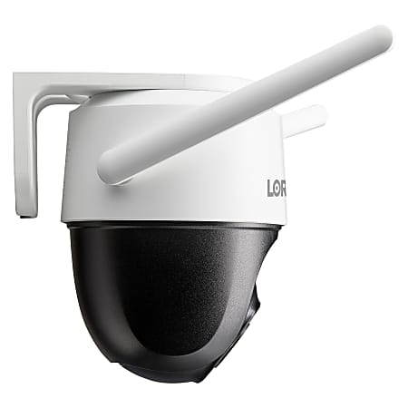 Lorex 2K QHD Outdoor Pan Tilt Wi Fi Security Camera 7.7 H x 3.7 W x 4.2 ...