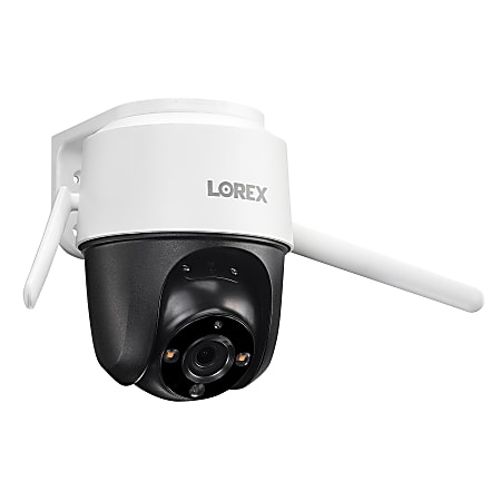 Lorex 2K QHD Outdoor Pan Tilt Wi Fi Security Camera 7.7 H x 3.7 W x 4.2 ...