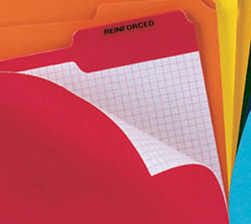 Office Depot Brand Reinforced Tab Color File Folders With Interior Grid ...