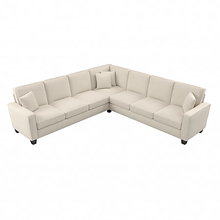 Bush Furniture Stockton 111 W L Shaped Sectional Couch Cream ...