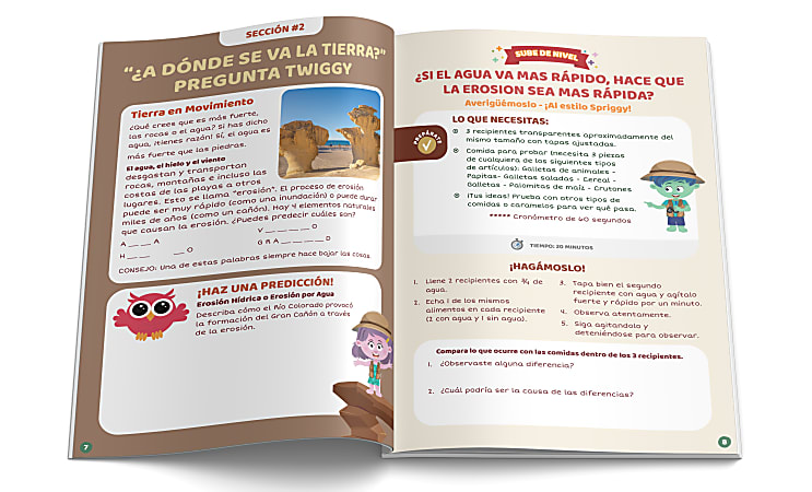 iSprowt Spanish Translation Books Fossil Dig Erorsion Maps Pack Of 21 ...