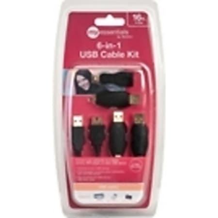 Belkin 6 in 1 USB Cable Kit USB cable kit - Office Depot