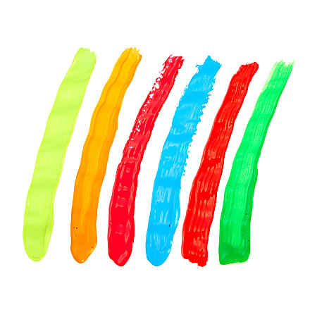 Crayola Premier Tempera Assorted Fluorescent Paint Set Of 6 - Office Depot