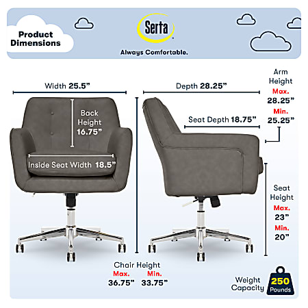 Serta ashland ergonomic home office chair store