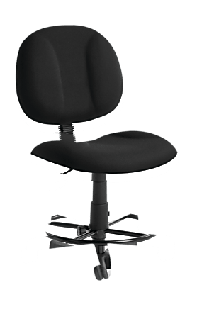 OFM Comfort Series Superchair Task Chair With Drafting Kit Black 105 DK ...