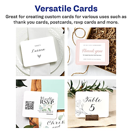 Avery Printable Postcards With Sure Feed Technology 95276 MWC25 ...