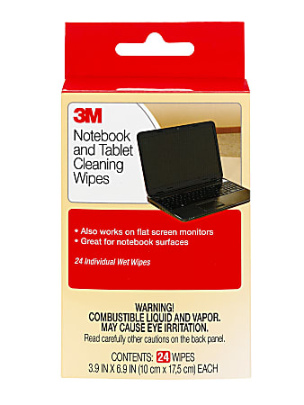 Notebook Screen Cleaning Wipes 24 WipesPK - Office Depot