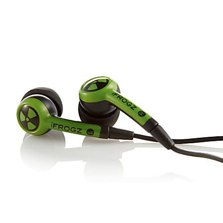 iFrogz EarPollution Plugz Lime - Office Depot