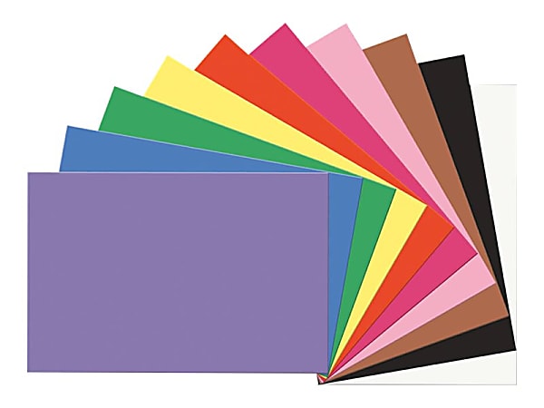 Prang Construction Paper 12 x 18 Assorted Pack Of 50 - Office Depot