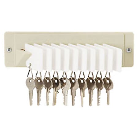MMF Industries Key Rack 10 Key Rack Sand - Office Depot