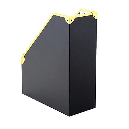 See Jane Work Magazine File 12 H x 4 14 W x 10 D BlackGold - Office Depot
