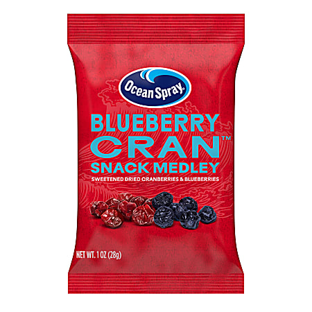 Ocean Spray Blueberry Cran Snack Medley 1 Oz 5 Packs Per Case Set Of 2 ...