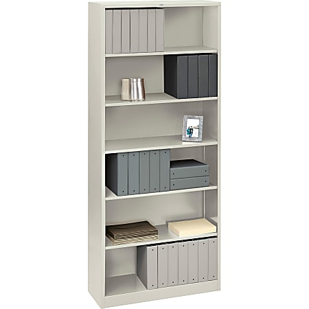 HON Brigade Steel Modular Shelving Bookcase 6 Shelves 4 Adjustable 81 ...