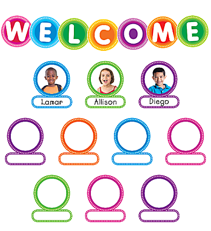 Color Your Classroom Welcome Bulletin Board Set Assorted Colors ...