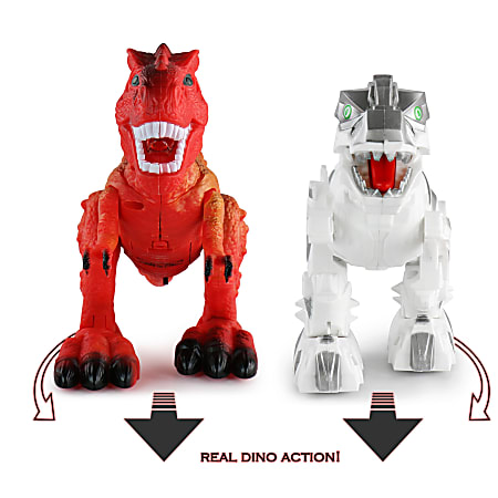 Vivitar Robo Mighty Mega Rex Vs T Rex Set RedWhite - Office Depot