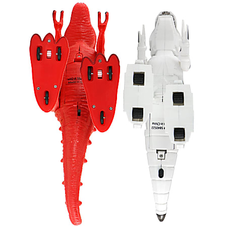 Vivitar Robo Mighty Mega Rex Vs T Rex Set RedWhite - Office Depot
