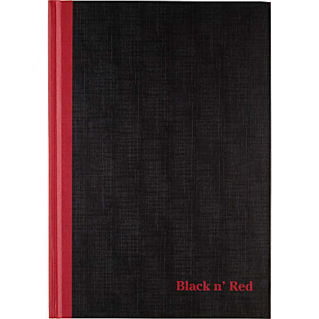 Black n Red Casebound Business Notebook 9 78 x 7 96 Sheets Ruled ...