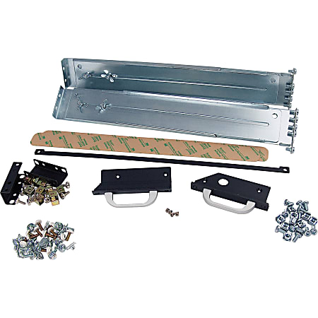 HP Depth Adjustable Fixed Rail Kit Metal 300 lb - ODP Business Solutions