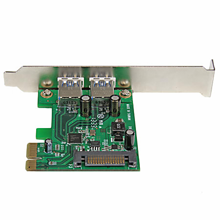 StarTech.com 2 Port PCI Express PCIe SuperSpeed USB 3.0 Card Adapter ...