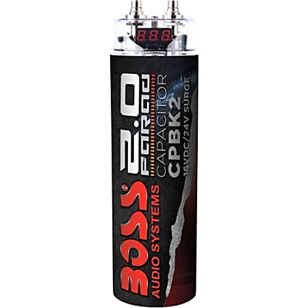 Boss Audio CPBK2 2 Farad Capacitor 1 Year Warranty - Office Depot