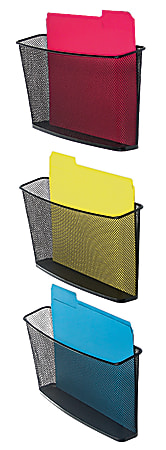 Brenton Studio Black Mesh Wall Files Letter Size Pack Of 3 - ODP ...