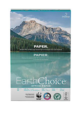 Domtar EarthChoice Office Paper Ledger Paper 20 Lb FSC Certified Ream ...