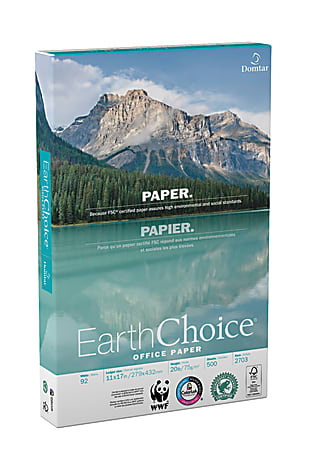 Domtar EarthChoice Office Paper Ledger Paper 20 Lb FSC Certified Ream ...