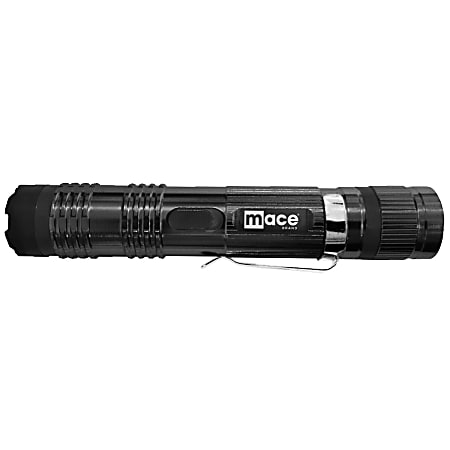 Mace Compact Stun Gun With LED Flashlight 1 x 1 x 6 Black - Office Depot