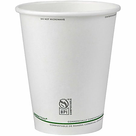 Eco Products GreenStripe PLA Hot Cups 8 Oz 100percent Recycled ...