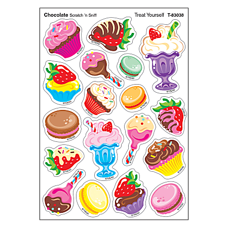 Trend Stinky Stickers Treat YourselfChocolate 72 Stickers Per Pack Set ...