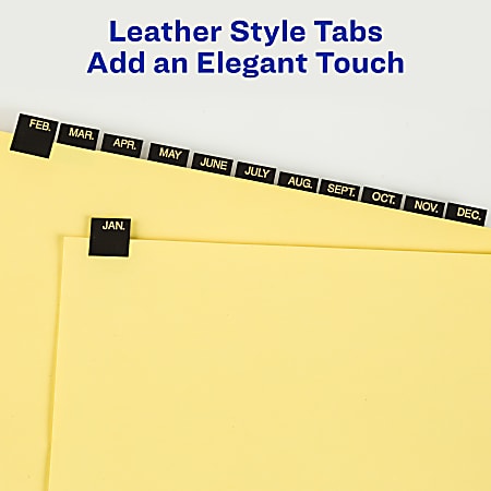 Avery Jan Dec Dividers For 3 Ring Binders 8 12 x 11 12 Tab Set Pre ...