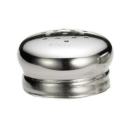 Tablecraft Salt And Pepper Shaker Tops Stainless Steel Pack Of 24 Tops ...