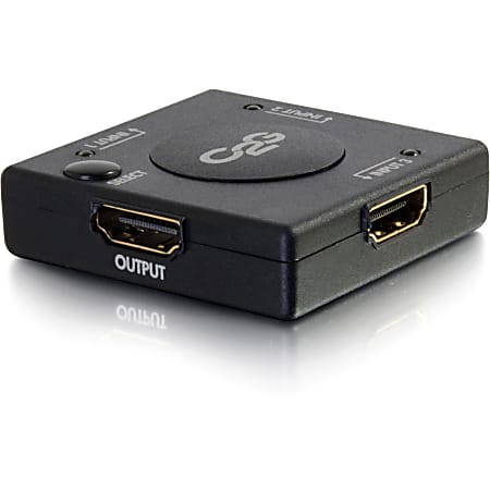 C2G 3 Port HDMI Switch Auto Switch 1920 x 1080 Full HD 3 x 1 1 x HDMI ...