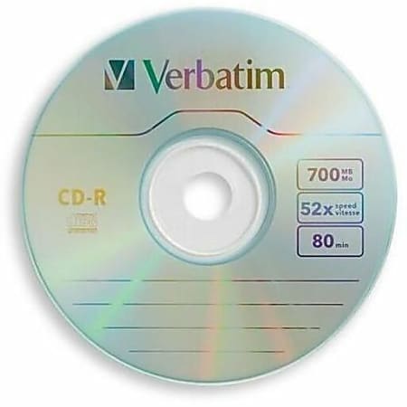Verbatim CD R Spindle 700MB Pack of 50 - Office Depot