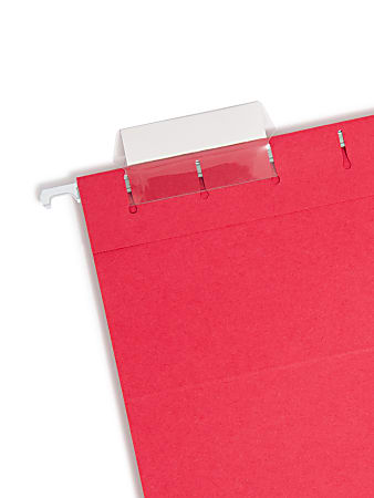 Smead Hanging File Folders Letter Size Red Box Of 25 Folders - Office Depot