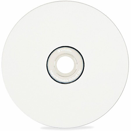 Verbatim Inkjet Printable DVD R Spindle White Pack Of 100 - Office Depot
