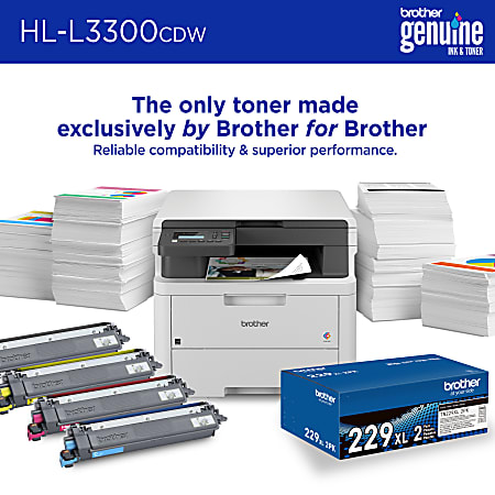 Brother HL L3300CDW Wireless Digital Multi Function Laser Color Printer ...