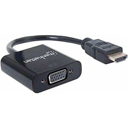 Manhattan HDMI Male to VGA Female Converter with Optional USB Micro B ...