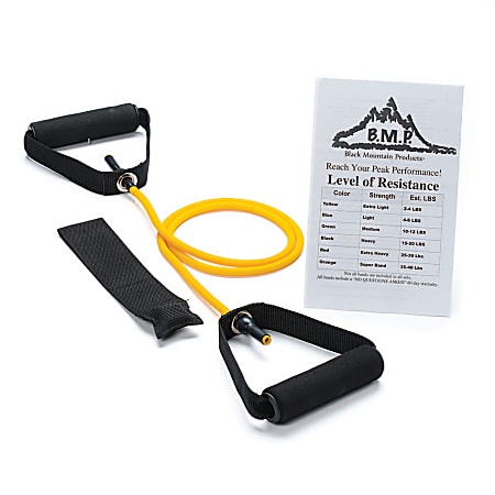 Black Mountain Products Single Resistance Band 2 4 Lb Yellow - Office Depot