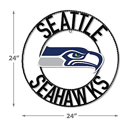 Imperial NFL Wrought Iron Wall Art 24 H x 24 W x 12 D Seattle Seahawks ...