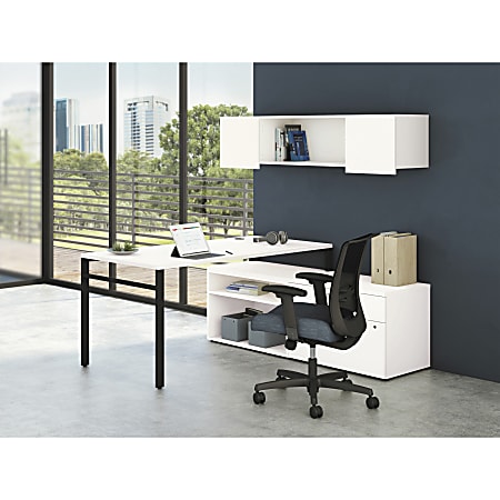 HON Mod Collection Worksurface 30 W A leg Support 30 Finish Silver ...