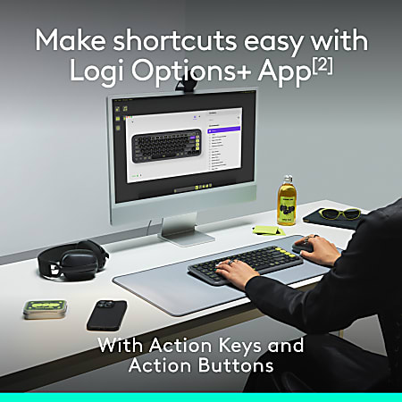 Logitech POP ICON COMBO Bluetooth keyboard and mouse combo comfortable ...