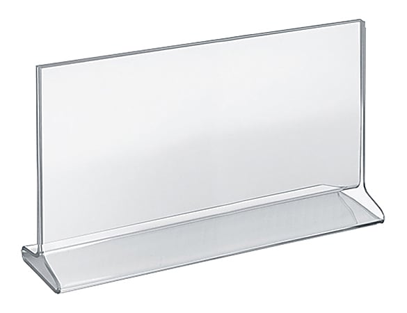 Azar Displays Top Load 2 Sided Acrylic Horizontal Sign Holders 7 x 11 ...